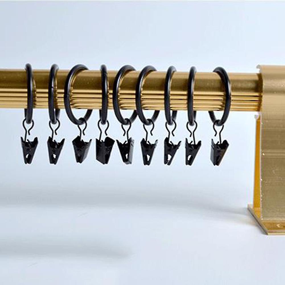 10pcs Curtain Clips Removable Heavy Duty Metal Bathroom Shower Curtain ...