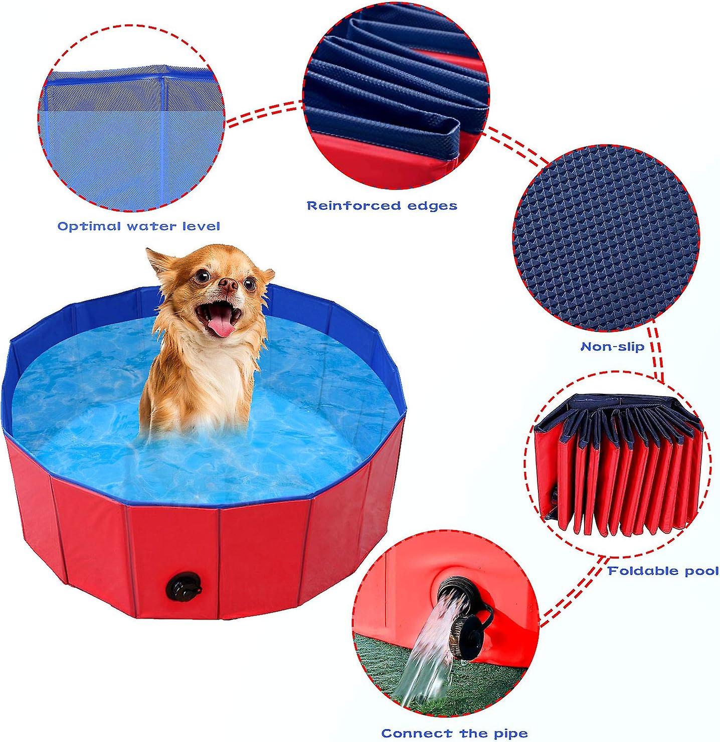 Foldable Swimming Pool Bathtub, Large Dog Swimming Pool, Pet Swimming ...