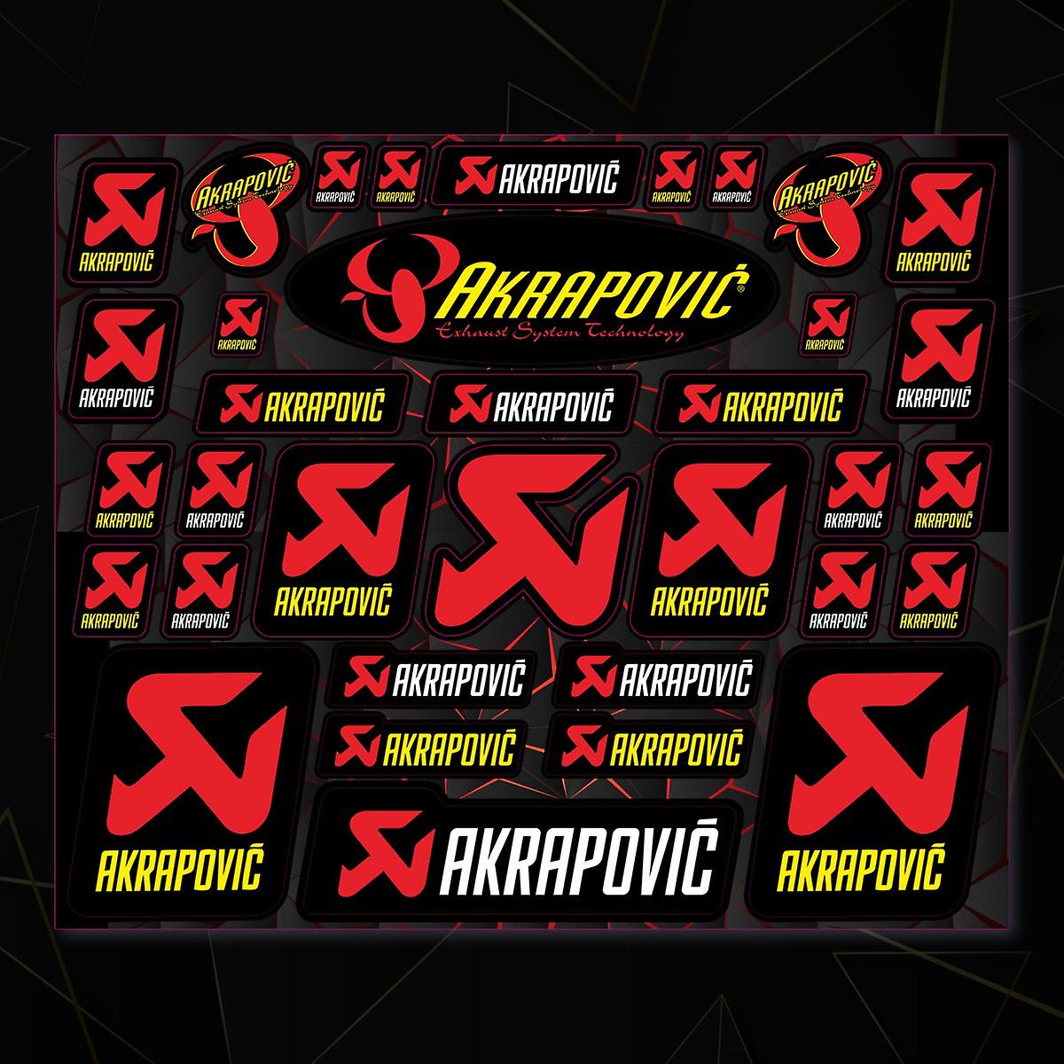 For Akrapovic Sticker Silencer Muffler Tip Pipe Tank Logo Decal | Fruugo UK