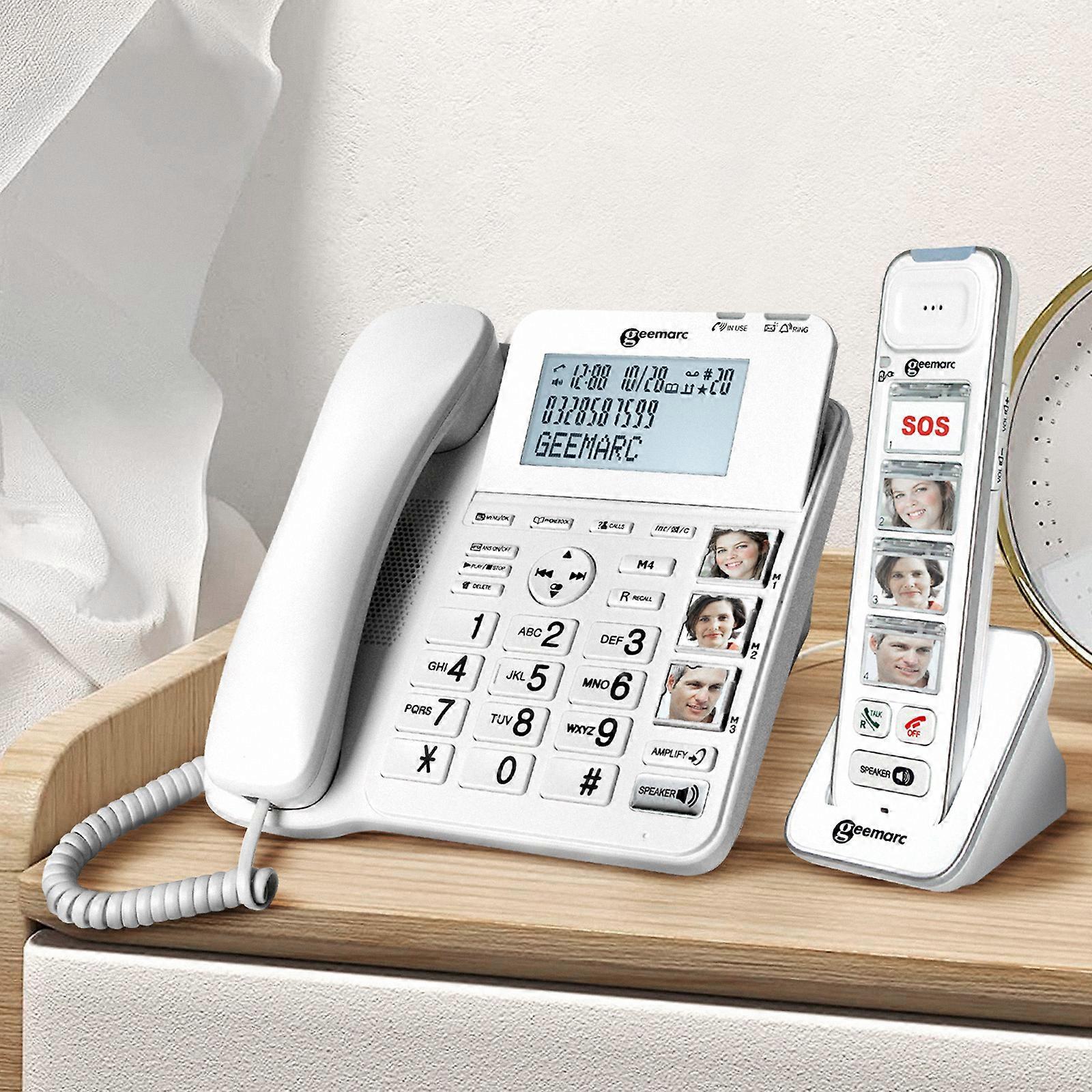 Corded Phone with Cordless Handset - Geemarc AmpliDECT Combi Photo 295 ...