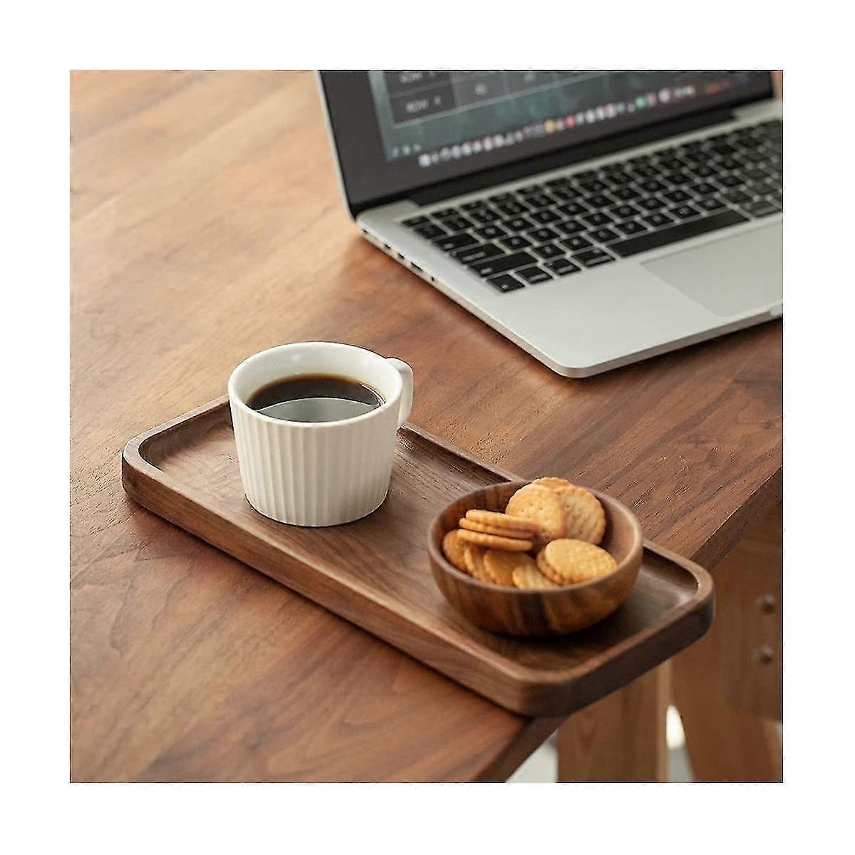Walnut Serving Tray Solid Wood Small Tray Rectangle Platter Bathroom ...