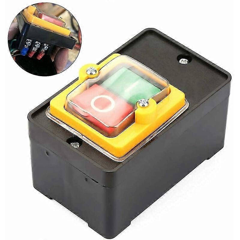 Push Button Switch, AC220V / 380V 10A Waterproof Single/Phase Power ...