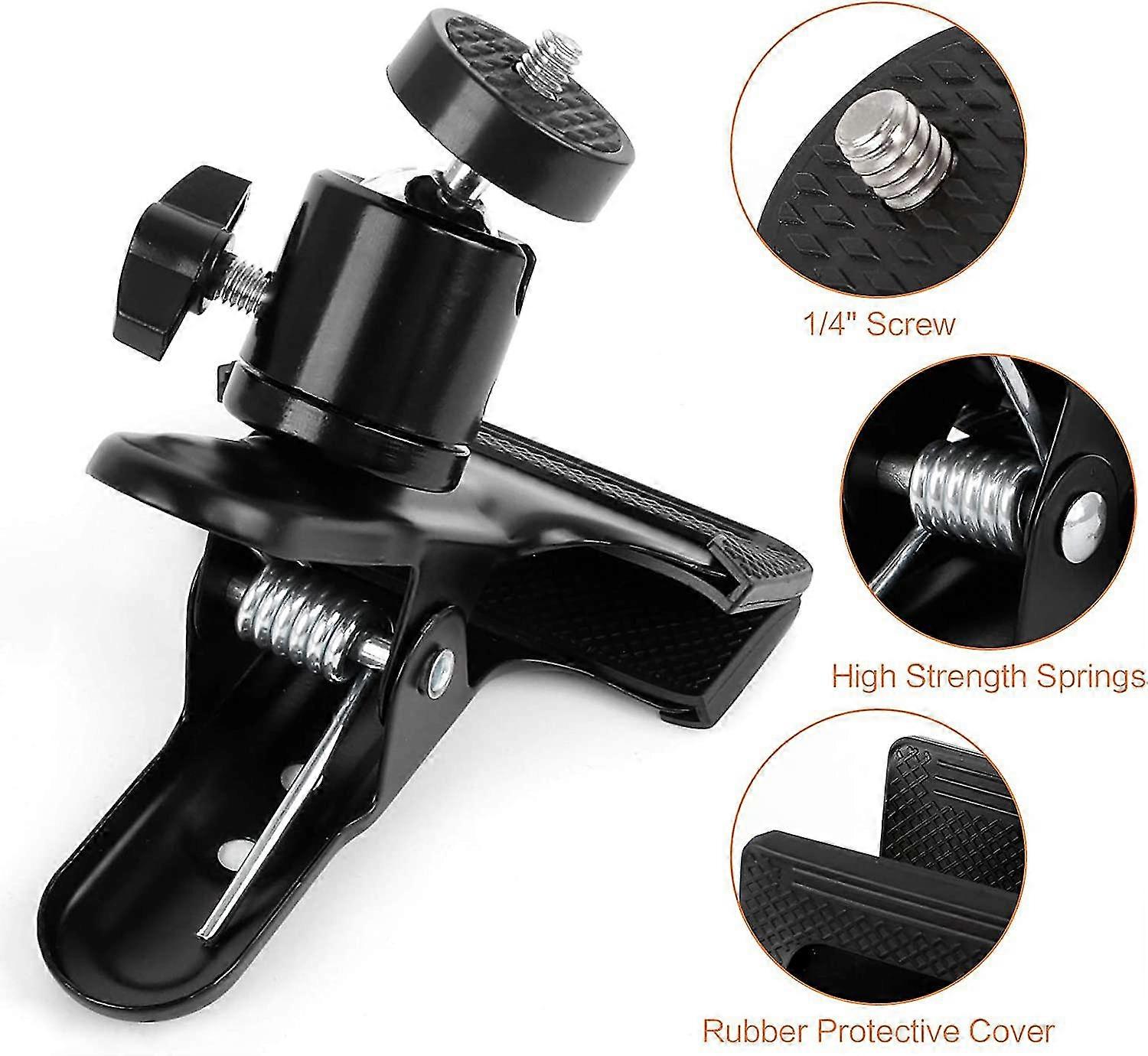 Tripod Camera Mount Clip, Metal Clamp Holder Flash Reflector Holder ...