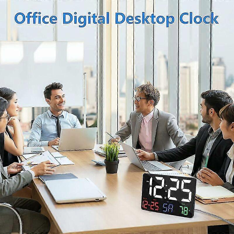 Clock Digital Wall Clock, 30cm Large Screen LED Digital Alarm Clock ...