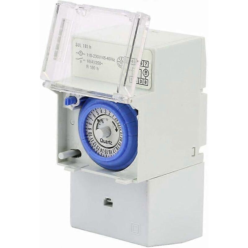 Timer, 24 Hour Time Switch, 110-230V SUL 181H Timer Analog Mechanical ...