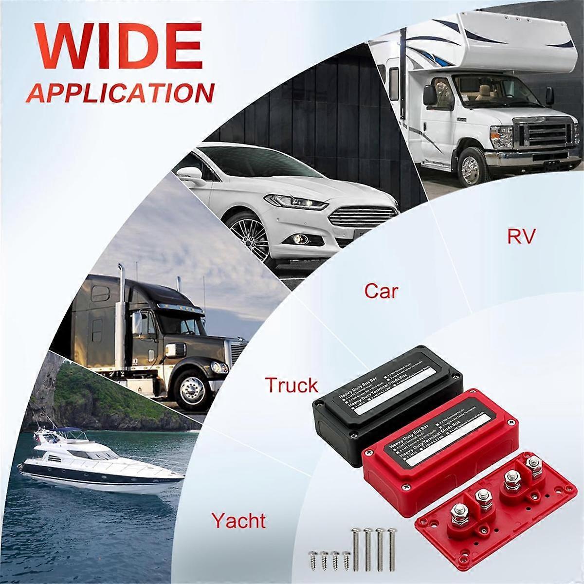 300A Bus Bar Power Distribution Block Heavy Duty Module Design 12-48V ...