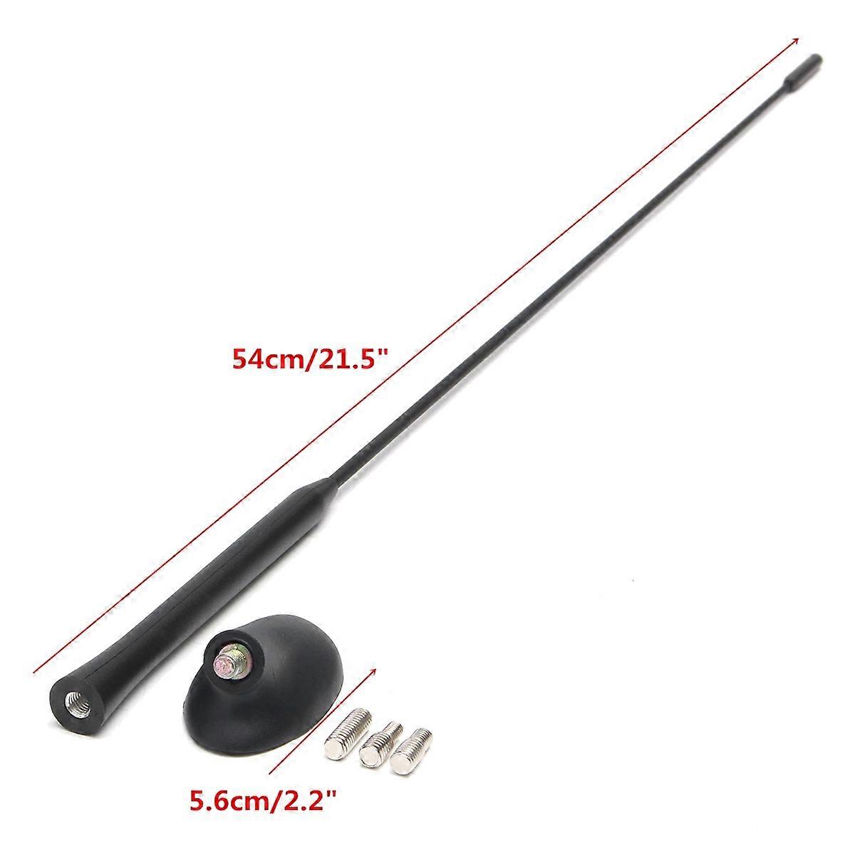 AM/FM Car Radio Roof Antenna Aerials Mast + Base Kit Compatible ...