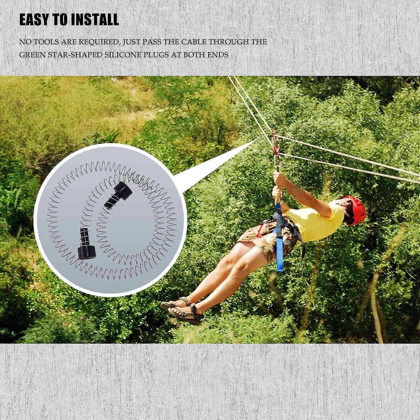 Zipline Spring Brake 165cm Stainless Steel Zip Line Spring Brake Heavy ...