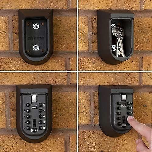 key box safe Wall-mounted lock box safe key car key case Metal car ...