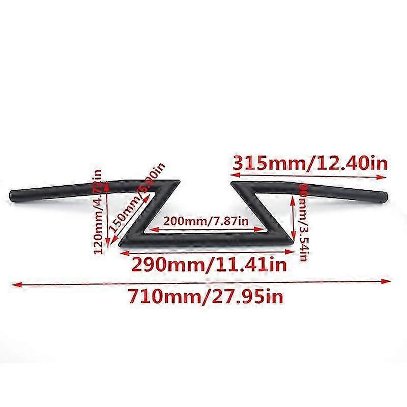 7/8 inch 22MM HandleBar Z Bar Handle Bars Universial for Chopper ...