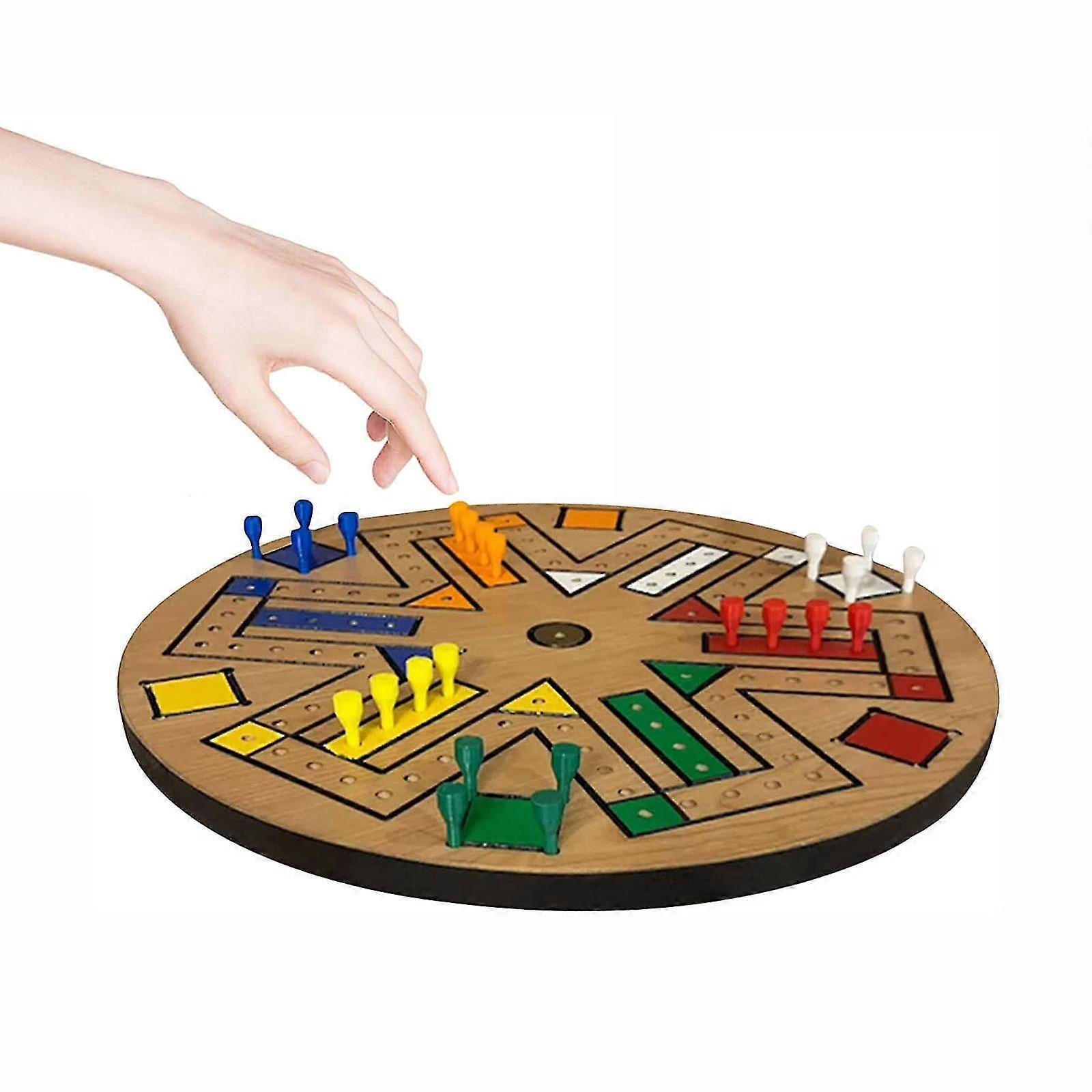 Fast Track Game,fast Track Board Game,sided Painted Wooden Fast Track ...