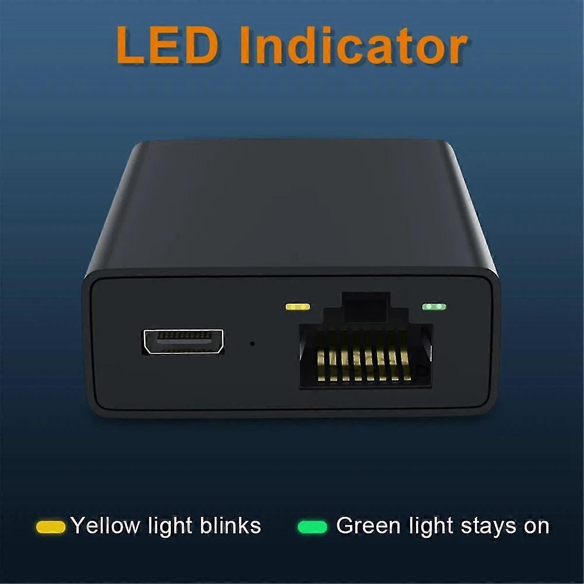 Micro-USB Network Card Ethernet Adapter 100M Network Card Adapter for ...