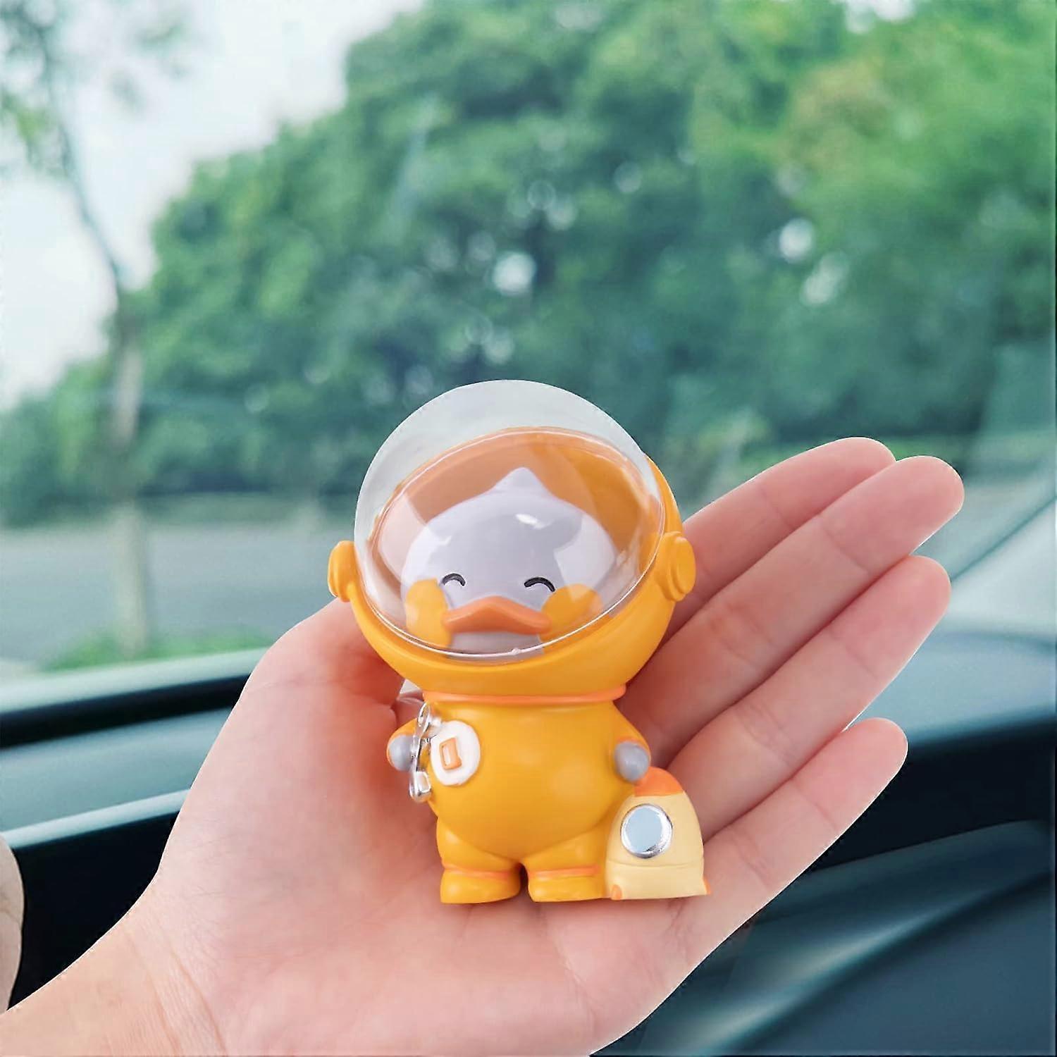 car dashboard decoration fun space car duck car toy accessories car ...