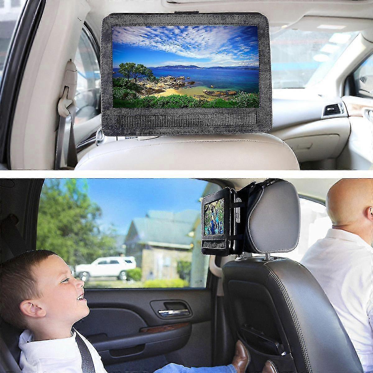 10' Dvd Player Cover Case Holder Car Seat Headrest Mount Portable Black ...