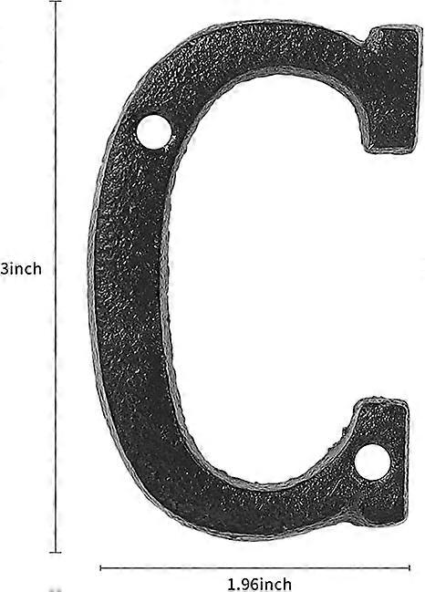3 Inch Cast Iron House Numbers and Letters, Vintage Cast Iron Home ...