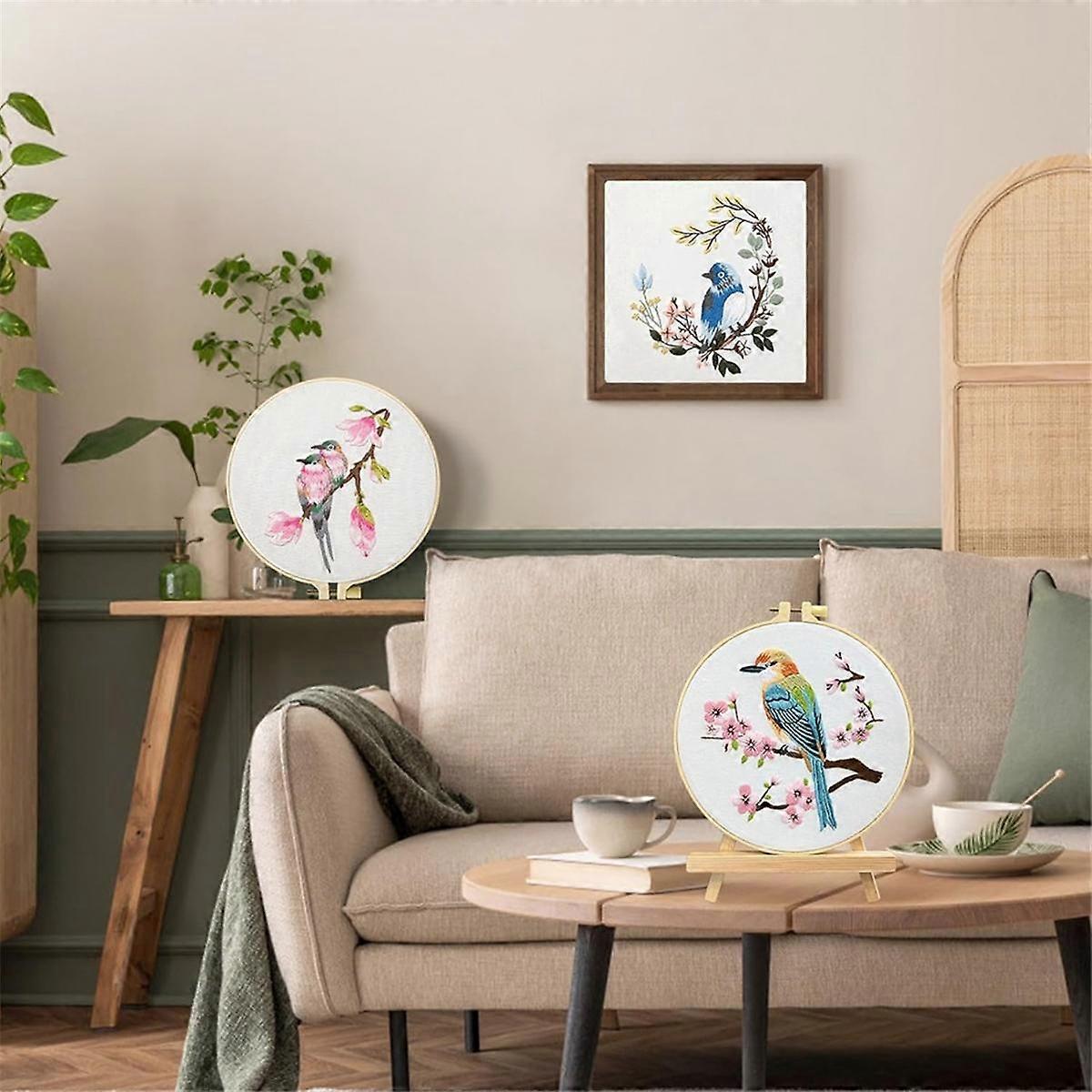 4Pack Embroidery Kits for Adults Embroidery Kit for Beginners Hand ...