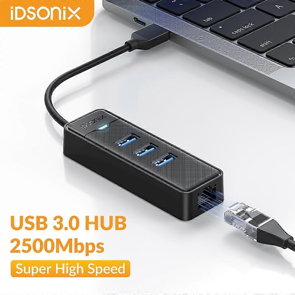 iDsonix Typ C HUB USB 3.0 Multi USB Splitter Med 2500Mbps Ethernet USB ...