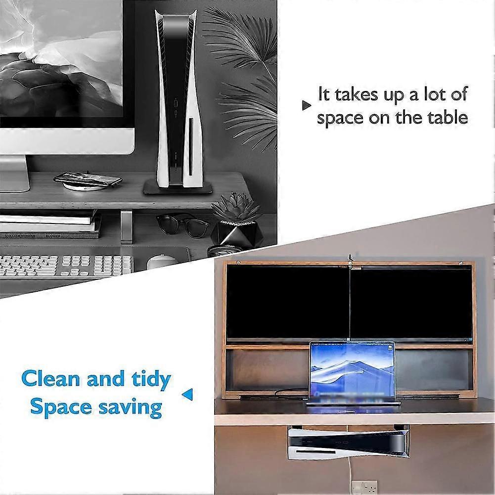 Monzlteck Under Desk Holder for PS5/PS5 Slim,Stealth Mount FOR ...