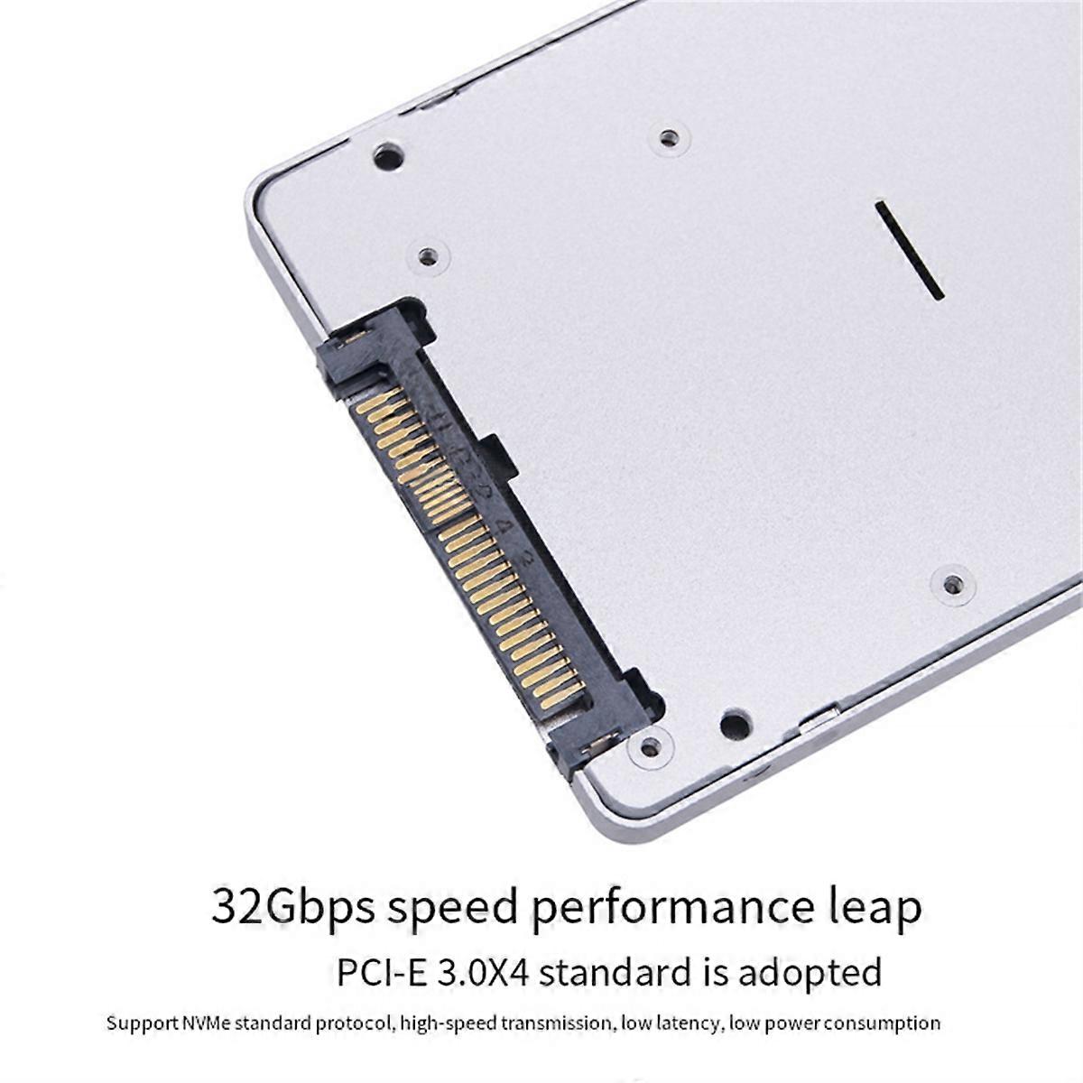 M.2 SSD to U.2 Adapter Card M.2 NVMe NGFF SSD to PCI-E U.2 SFF-8639 PC ...