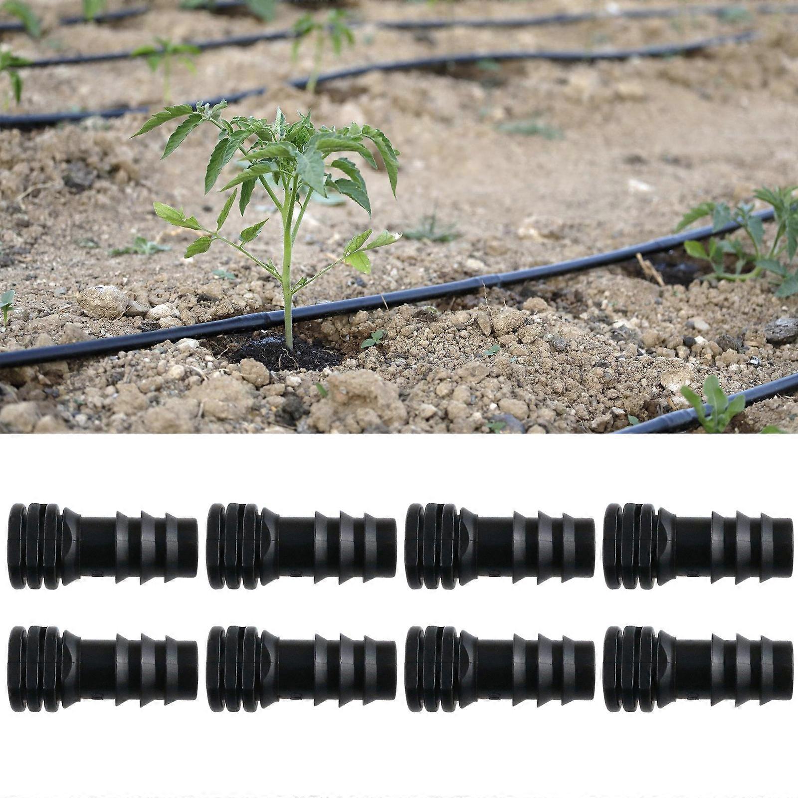 8Pcs Drip Irrigation Barbed Coupling Fittings Kits Drip Line Couplings ...