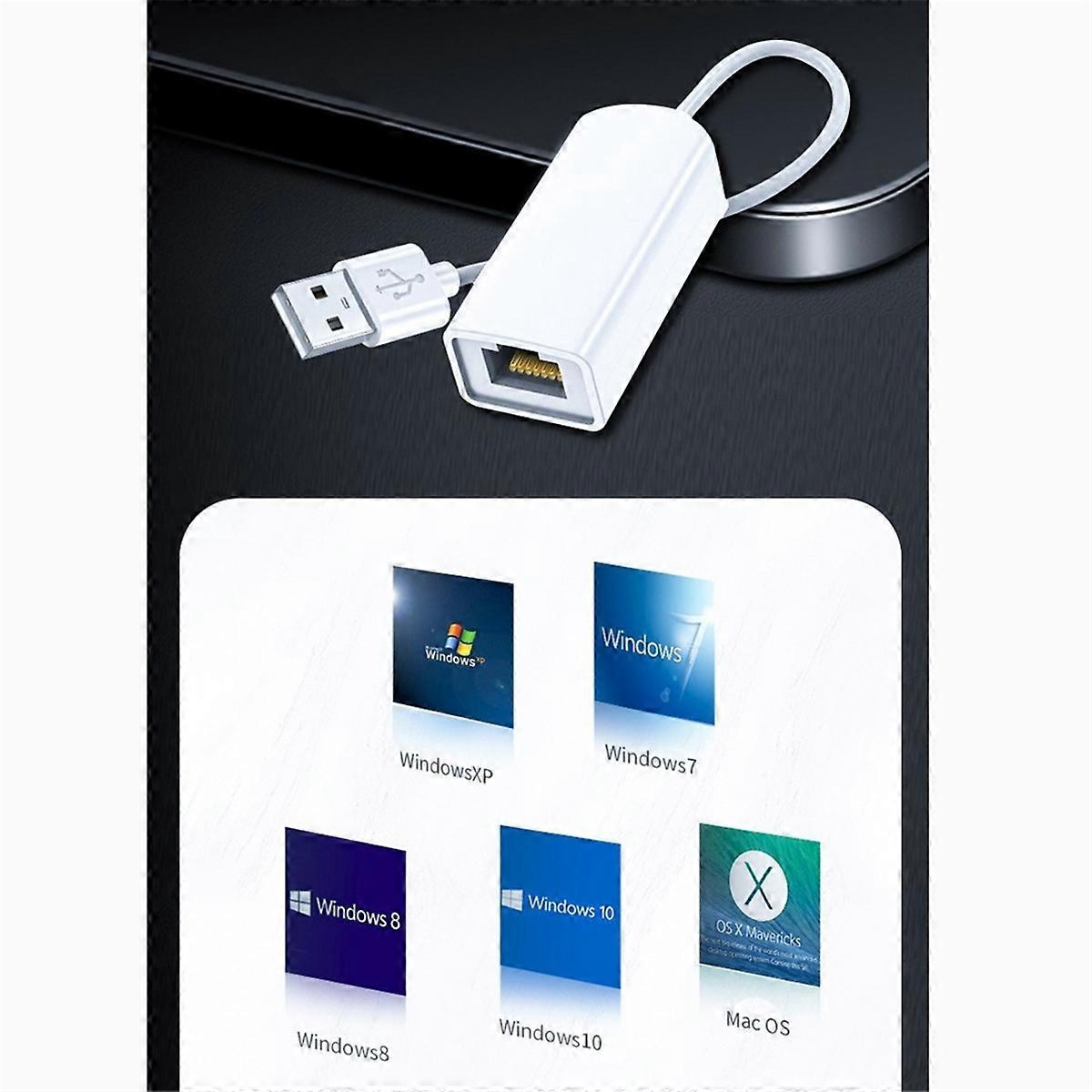 USB 2.0 to RJ45 Network Card 10/100Mbps USB Lan RJ45 Network Card USB ...