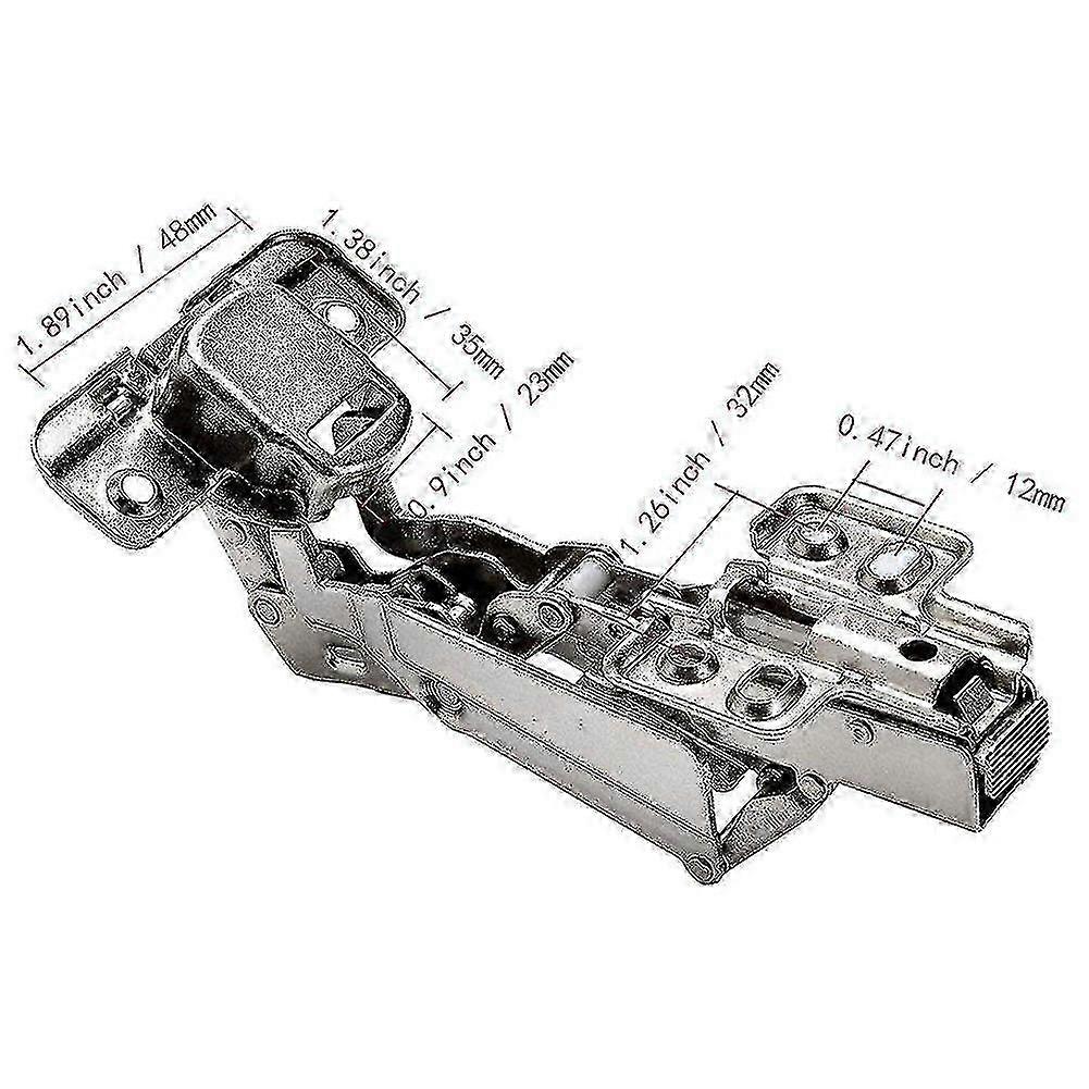 2pcs 175 Degree Hinges Frameless Cabinet Doors Hinges Concealed ...