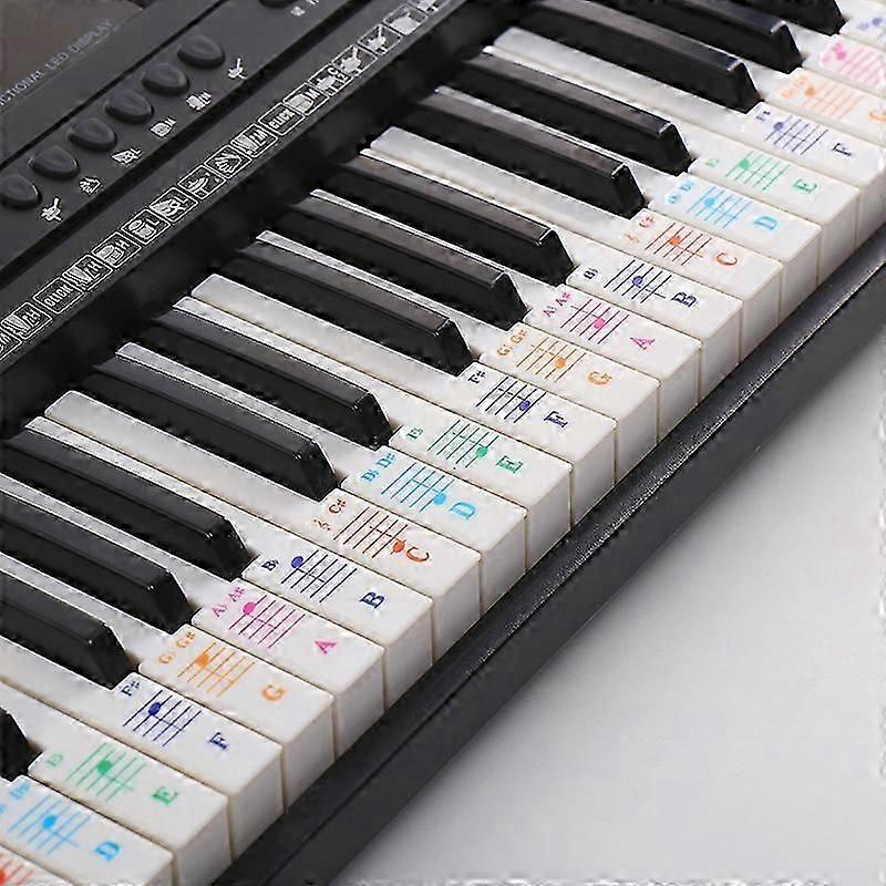 Piano Sticker Transparent Piano Keyboard Sticker 49/54/61/88 Key ...