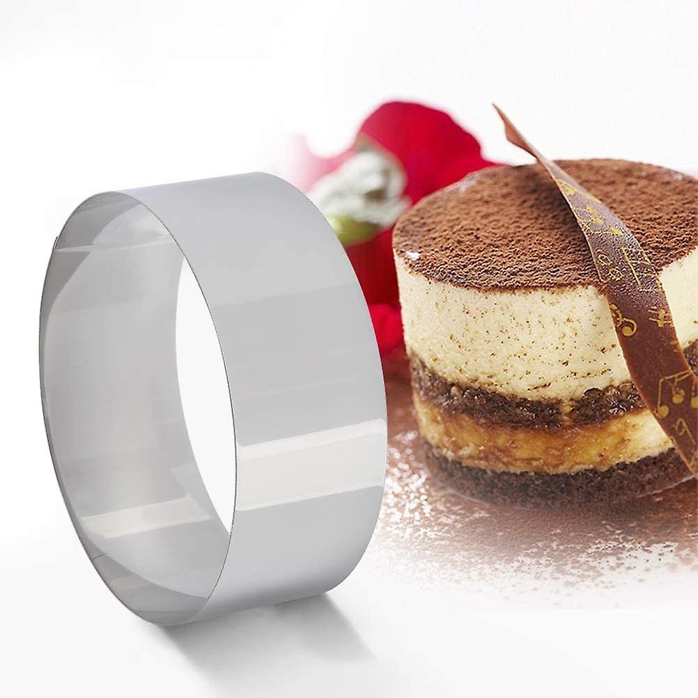 Set of 4 - Round Stainless Steel Small Cake Rings, Mousse and Pastry ...