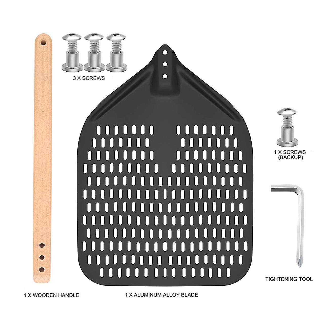 Pizza ,perforated Pizza Shovel,rectangular Pizza Turning Spatula With ...