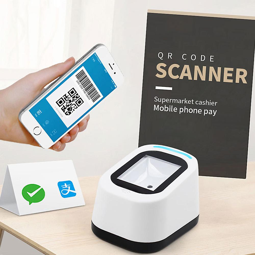 Wired Barcode Scanner Usb Versatile Scanning Hands-free Scan Qr Code ...