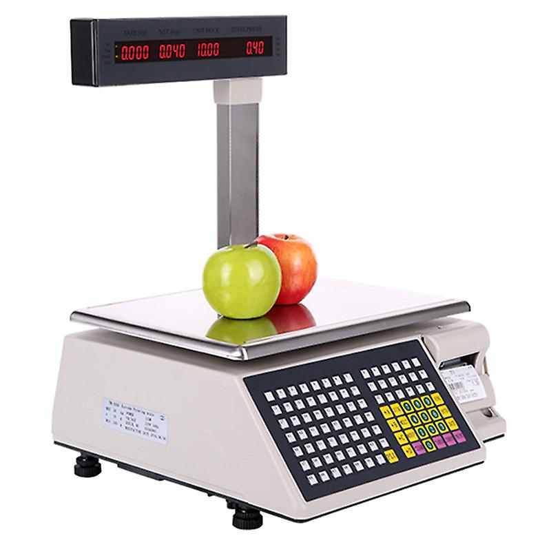 Tm-30kg/10g barcode scale label printing scales electronic retail price ...