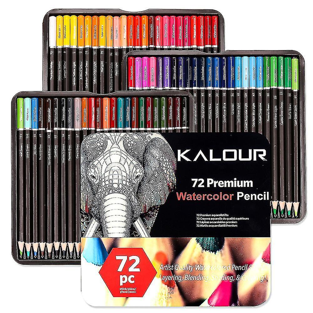 Colored Pencil 72 Color Pencil Set Iron Box Packing Gift Coloured ...