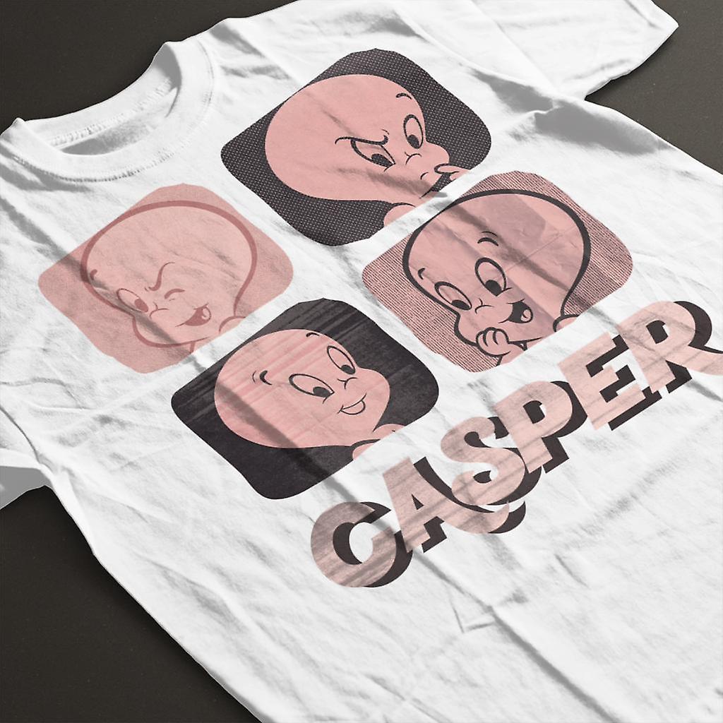 Casper The Friendly Ghost Facial Expressions Men's T-Shirt | Fruugo US