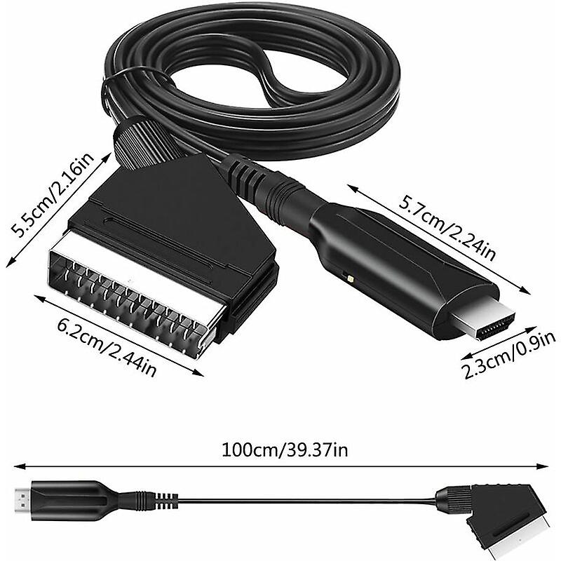 SCART to HDMI Converter, HDMI SCART Cable, SCART to HDMI Adapter, SCART ...