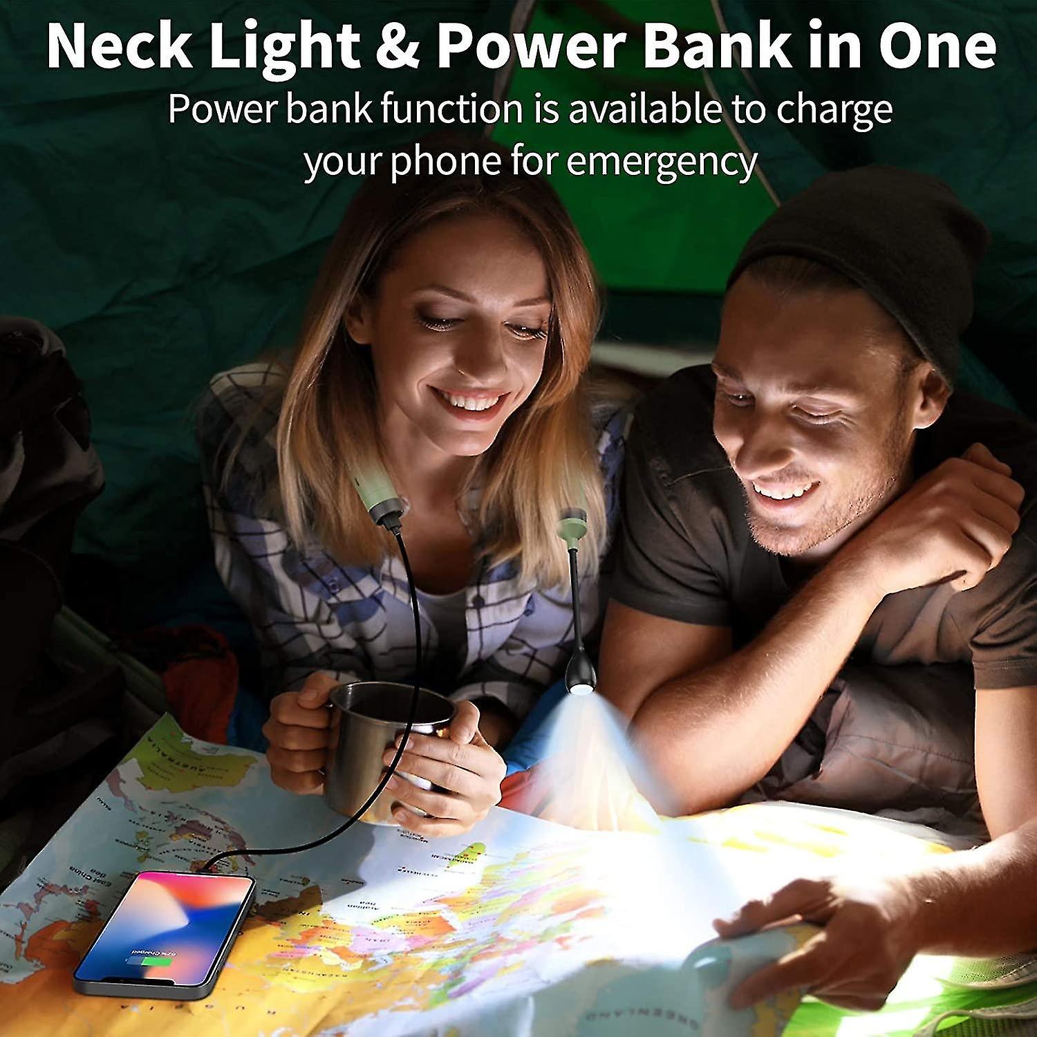 Neck lamp hands-free. Neck lamp 4000mah. 3 brightness levels. Bendable ...