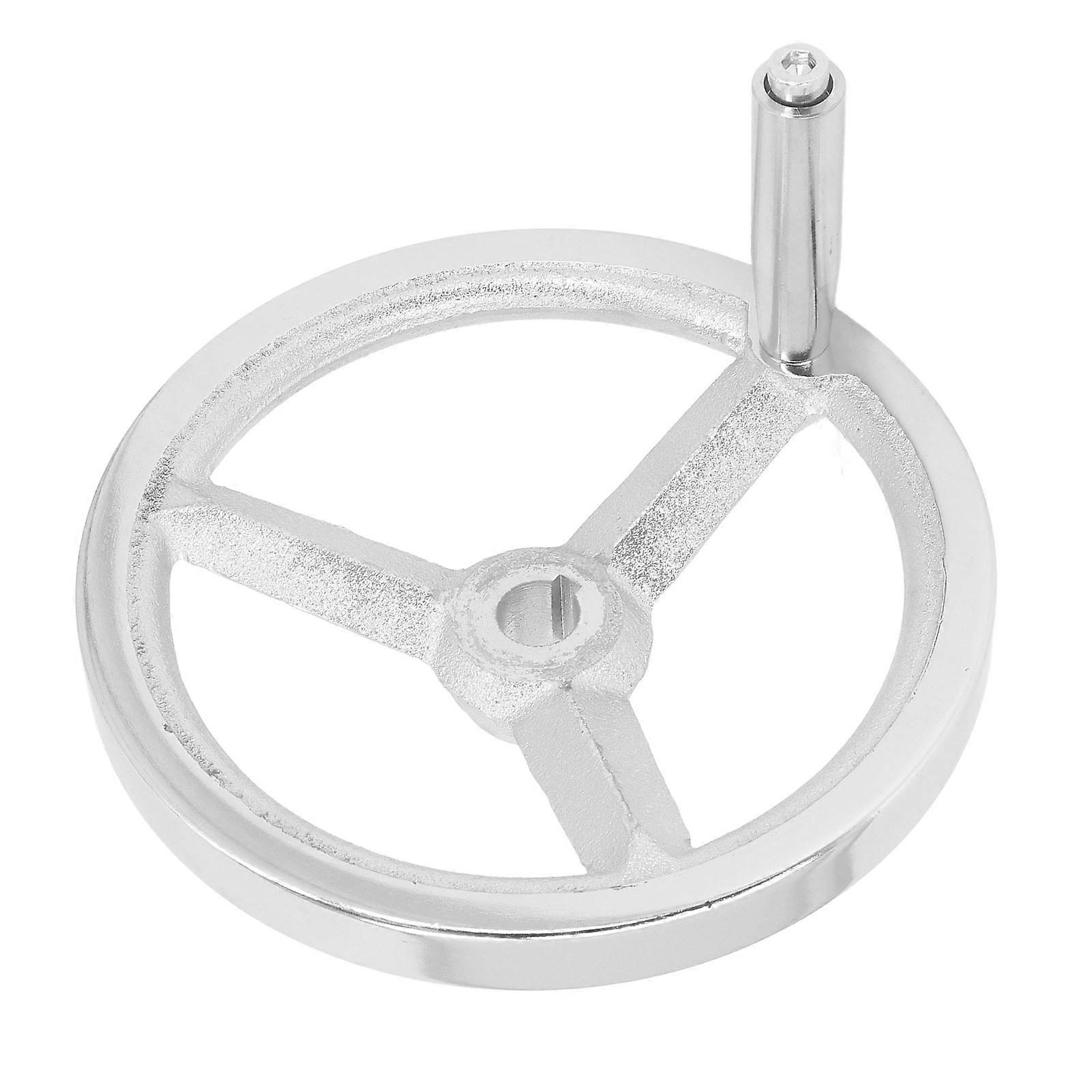 18 X 200mm Lathe Hand Wheel Cast Iron Round Handwheel with Handle for ...