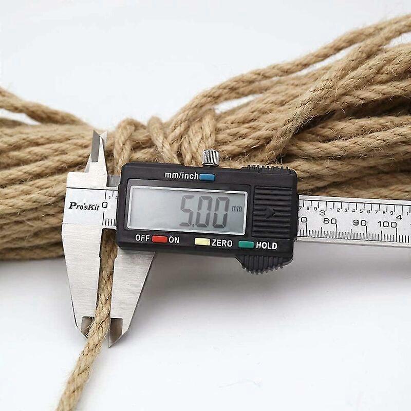 5MM Jute Rope Hemp Rope Strong Hemp Garden Rope, Twine Hemp Rope for ...