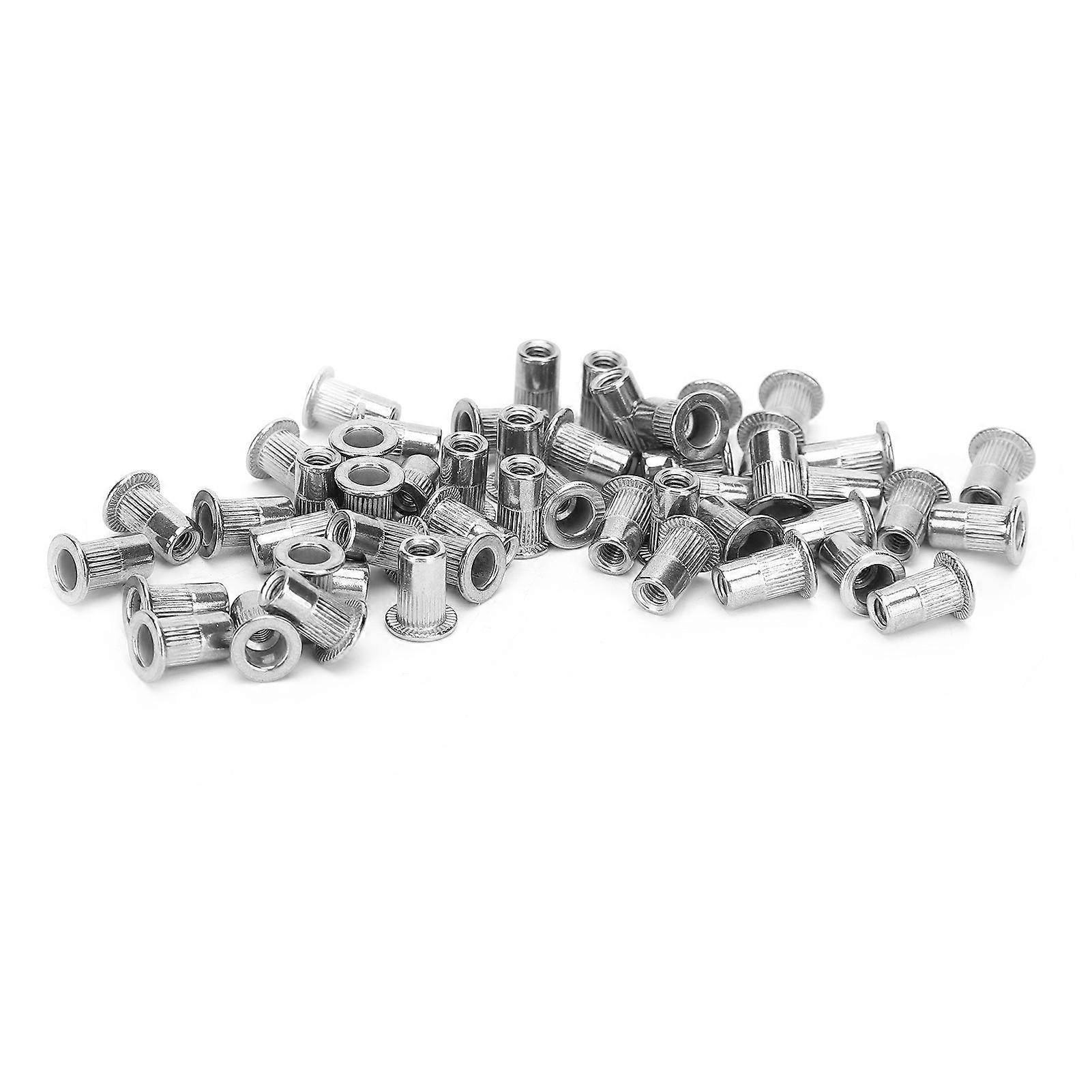 50pcs Stainless Steel Rivet Nut Ribbing M3 Fastener Hardware Industrial ...