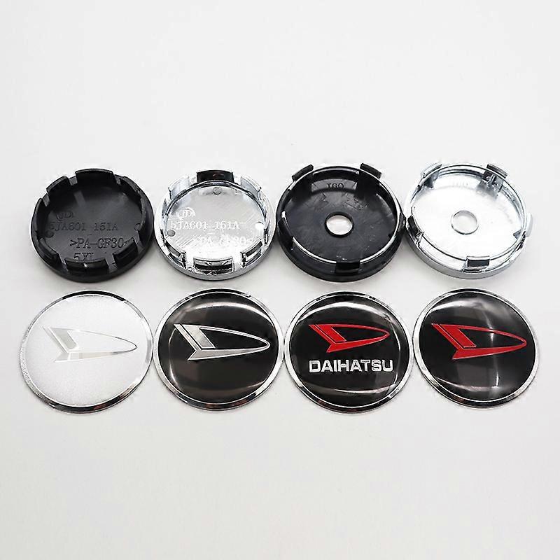 4pcs 56mm 60mm Daihatsu Dn Trec Logo Car Emblem Wheel Center Hub Cap ...