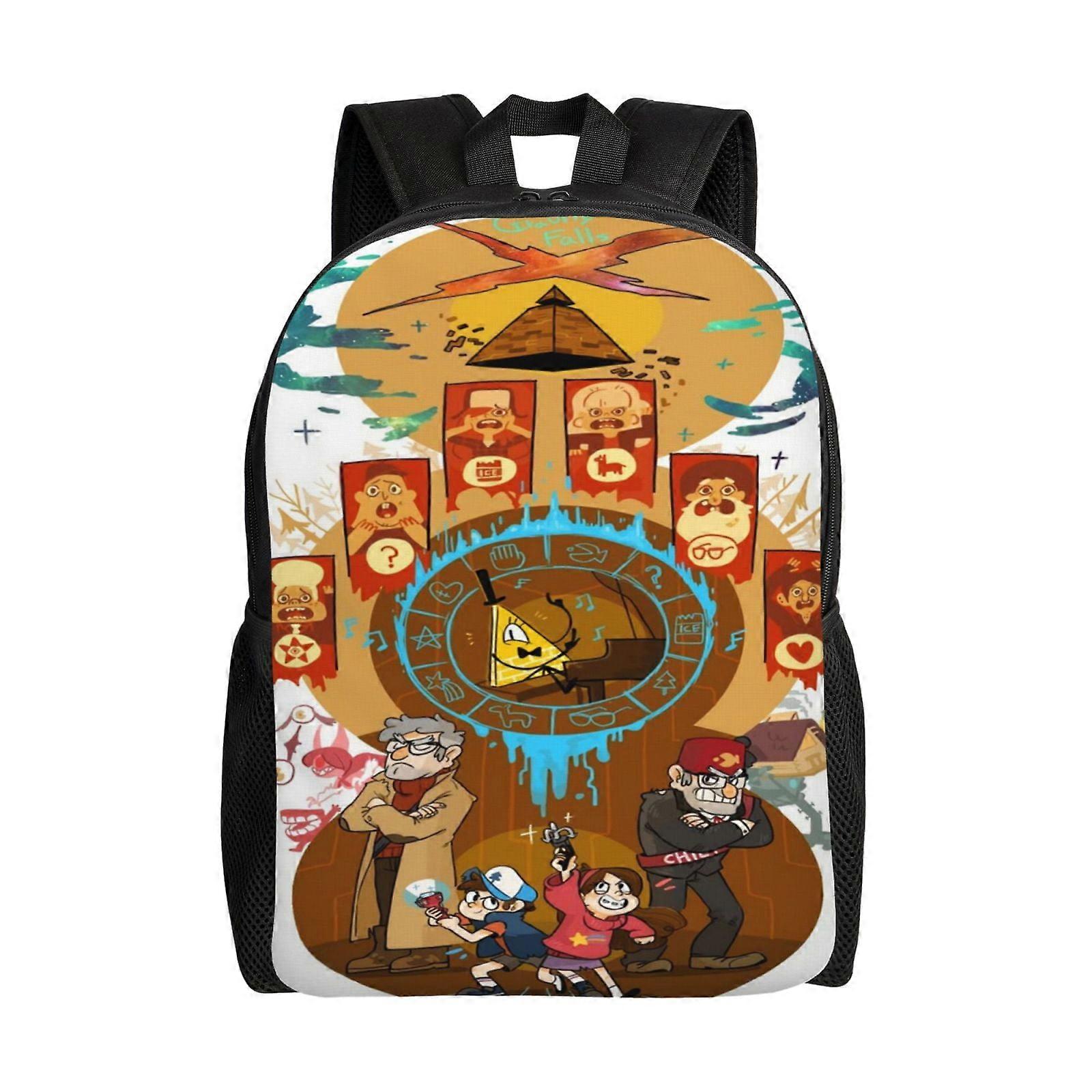 Bill Cipher Anime Backpack Cartoon Travel Bags 3D Printed Casual ...