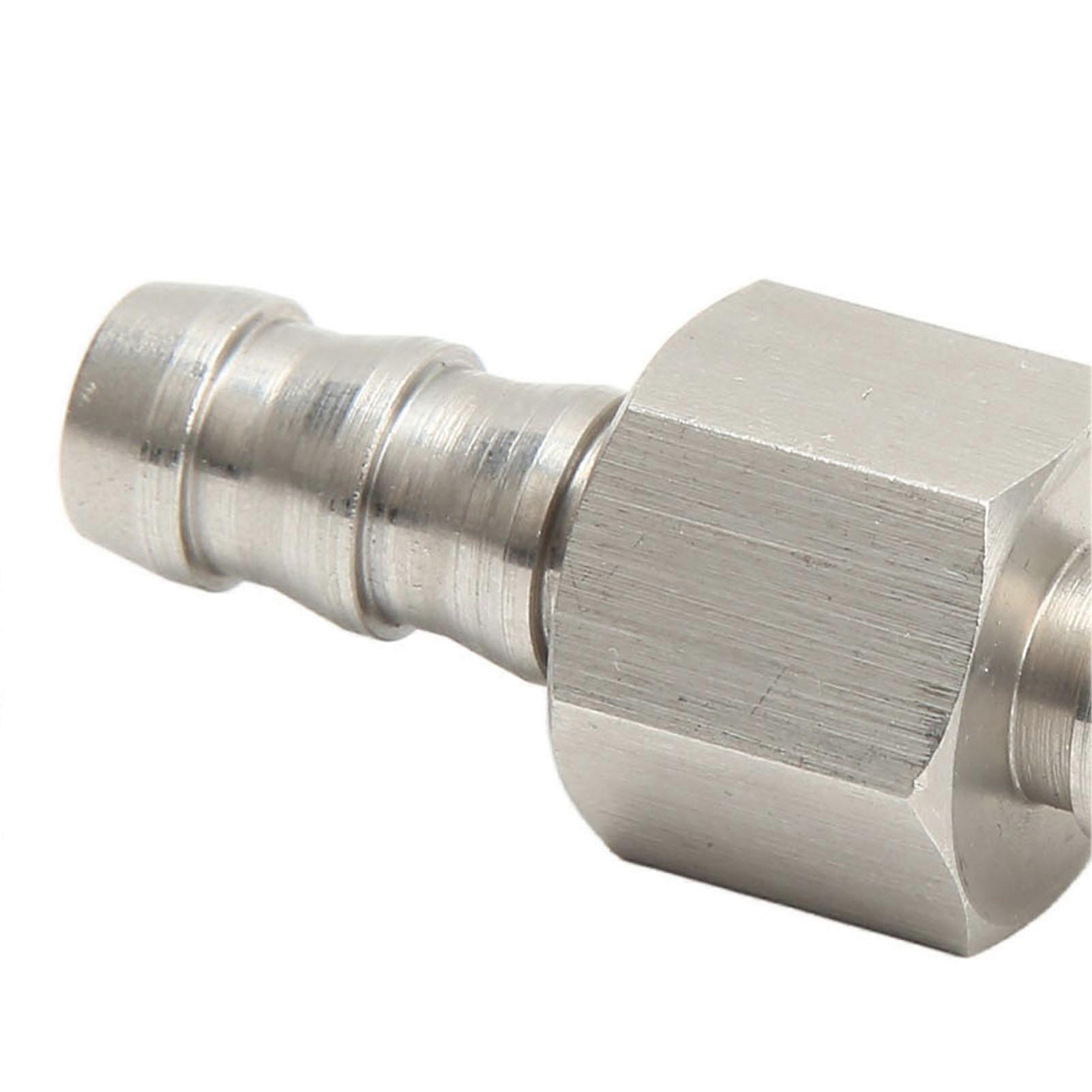 Fuel Line T Fitting Adapter 304 Stainless Steel Pressure Gauge Sensor ...