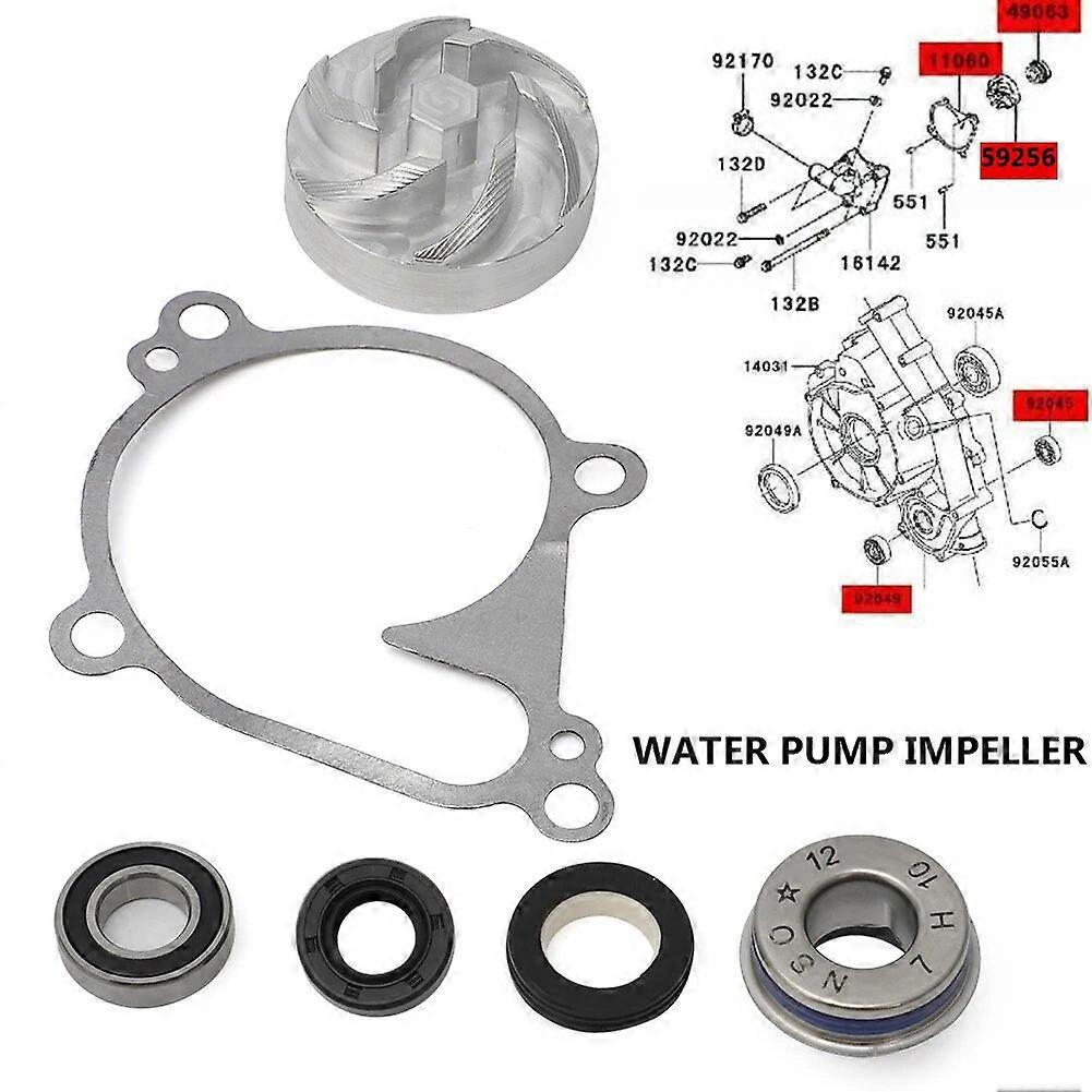 For KAWASAKI PRAIRIE 650 BRUTE FORCE 650 750 TERYX750 KFX700 WATER PUMP ...