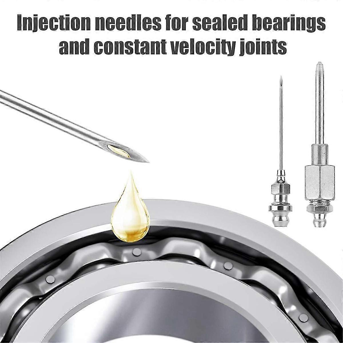 6pcs Grease Needle Nozzle Kit, Steel Grease Nozzle Needle Dispenser ...