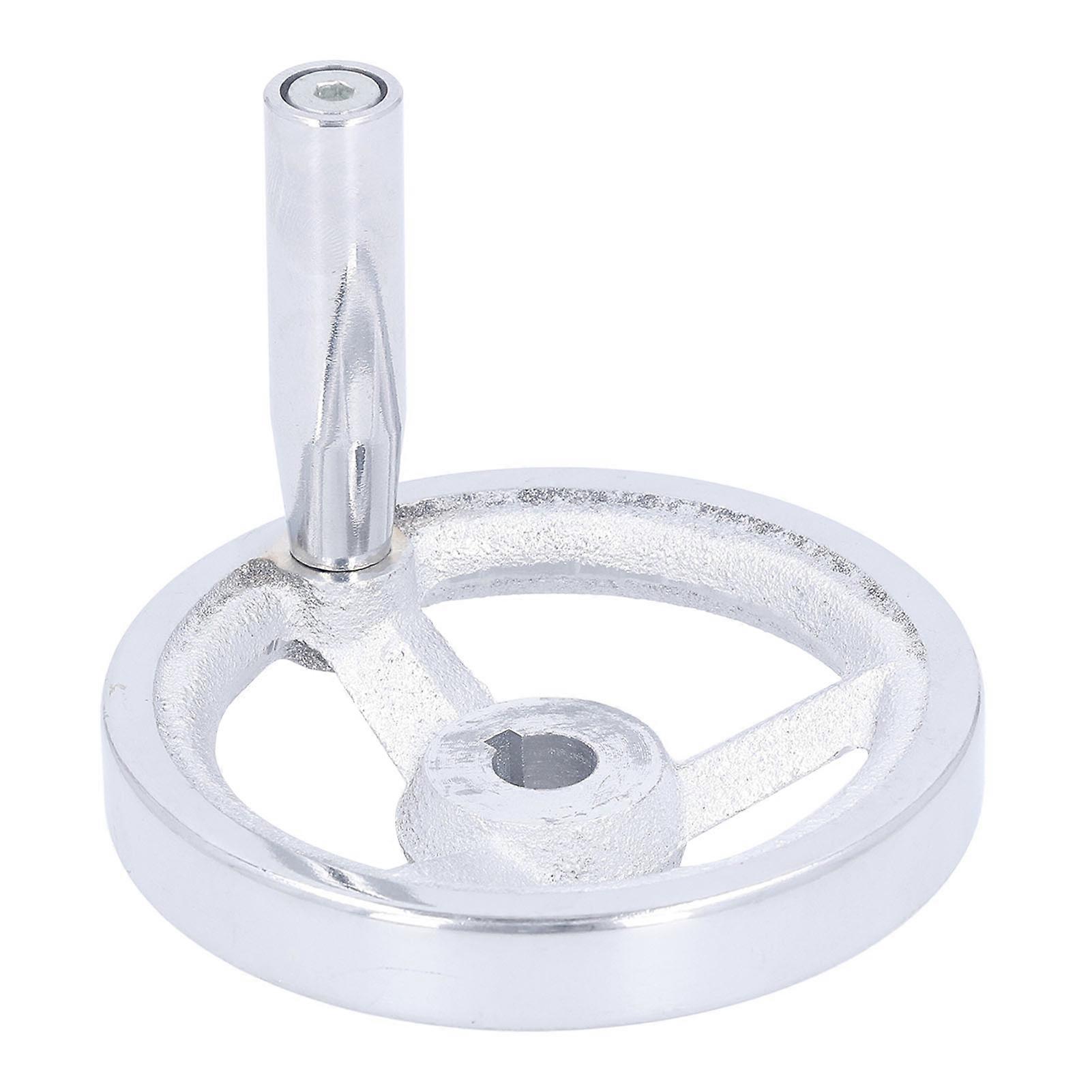 3 Spoke Hand Wheel with Revolving Handle Cast Iron Round Handwheel for ...