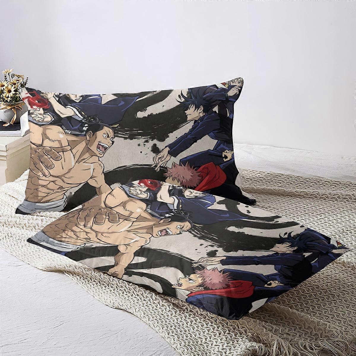 Bed Sheets g1033 Jujutsu Kaisen Bedding Sets Bed Cartoon Duvet Cover ...