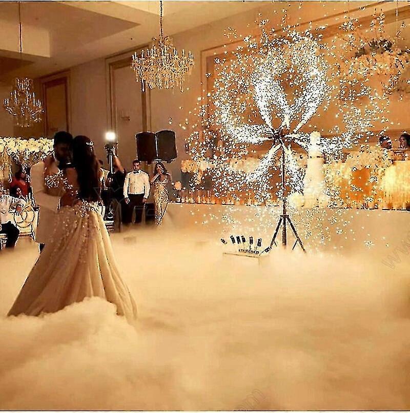 Double Wing Cold Fire Fountain Rotating Stage Lighting Effect Wedding ...