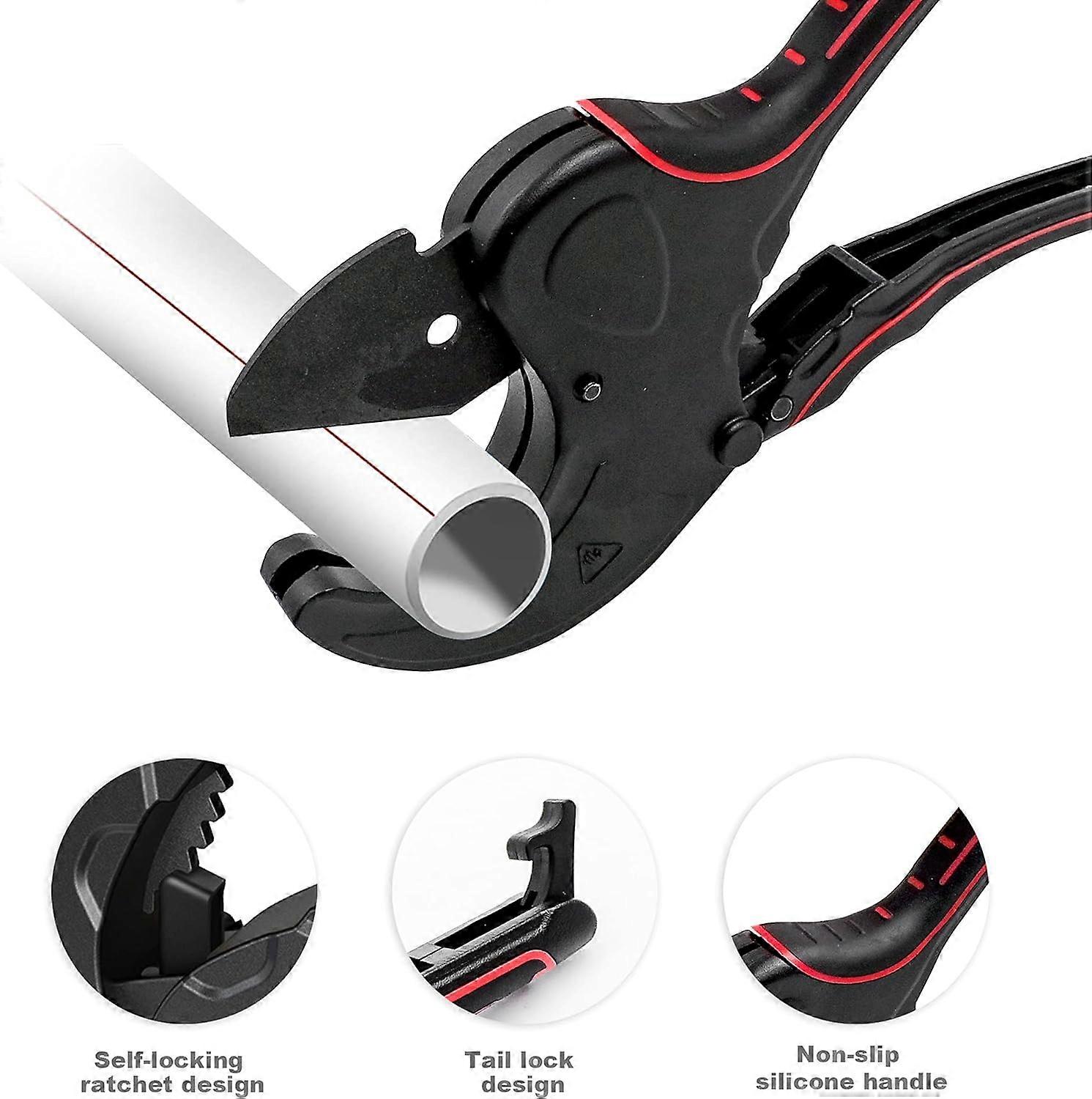 PVC Pipe Cutter 63mm, Ratchet PVC Pipe Cutter SK5 Sharp Blades, Pipe ...
