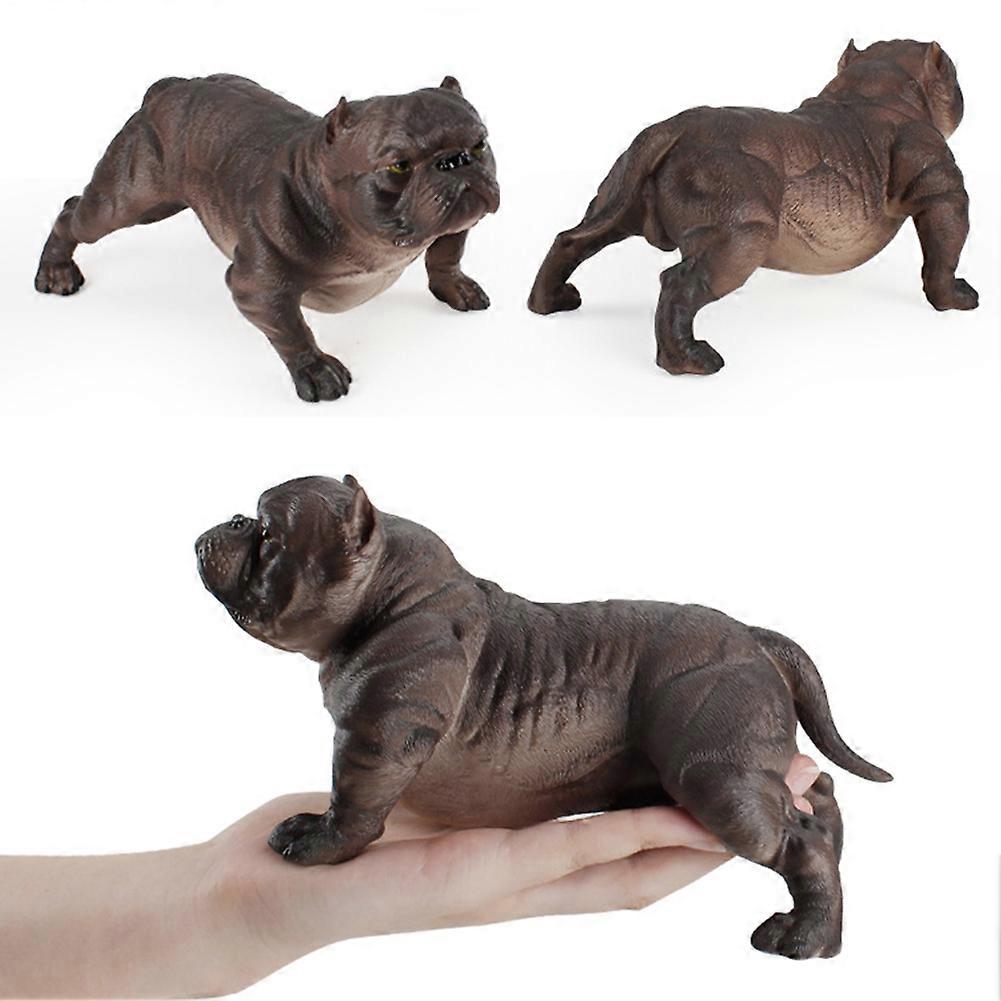 Realistic Bully Dog PVC Animal Solid Model Figurine Kids Toy Table ...