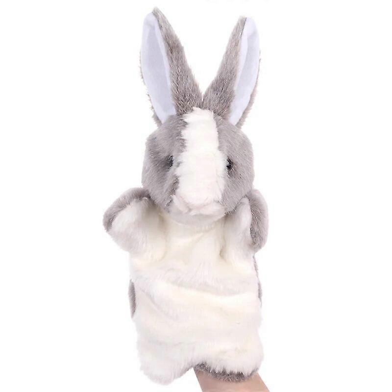 Rabbit Hand Puppet Cartoon Easter Bunny Finger Glove Stuffed Animal ...