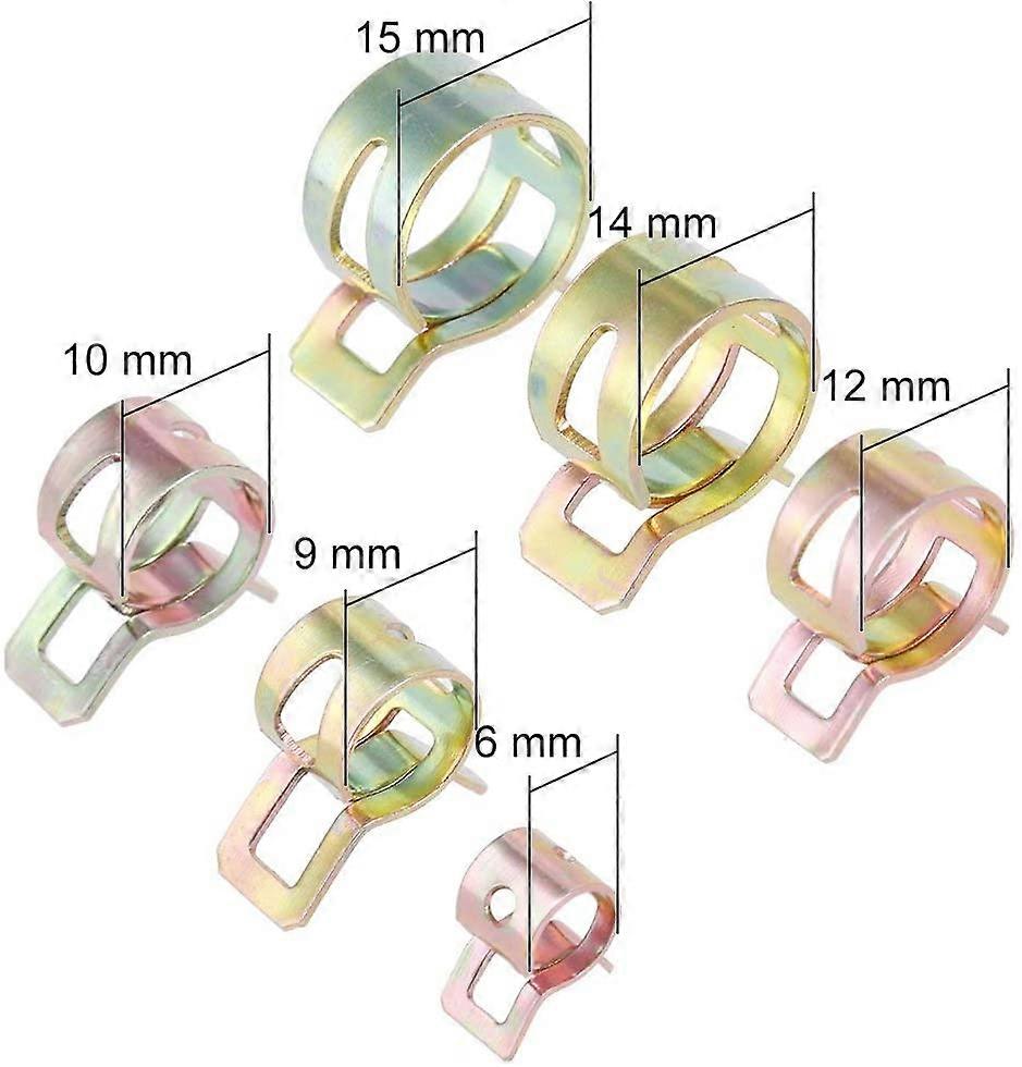 60PCS Spring Clip Hose Clamps Spring Clip Clamps Hose Adjustable Clamp ...